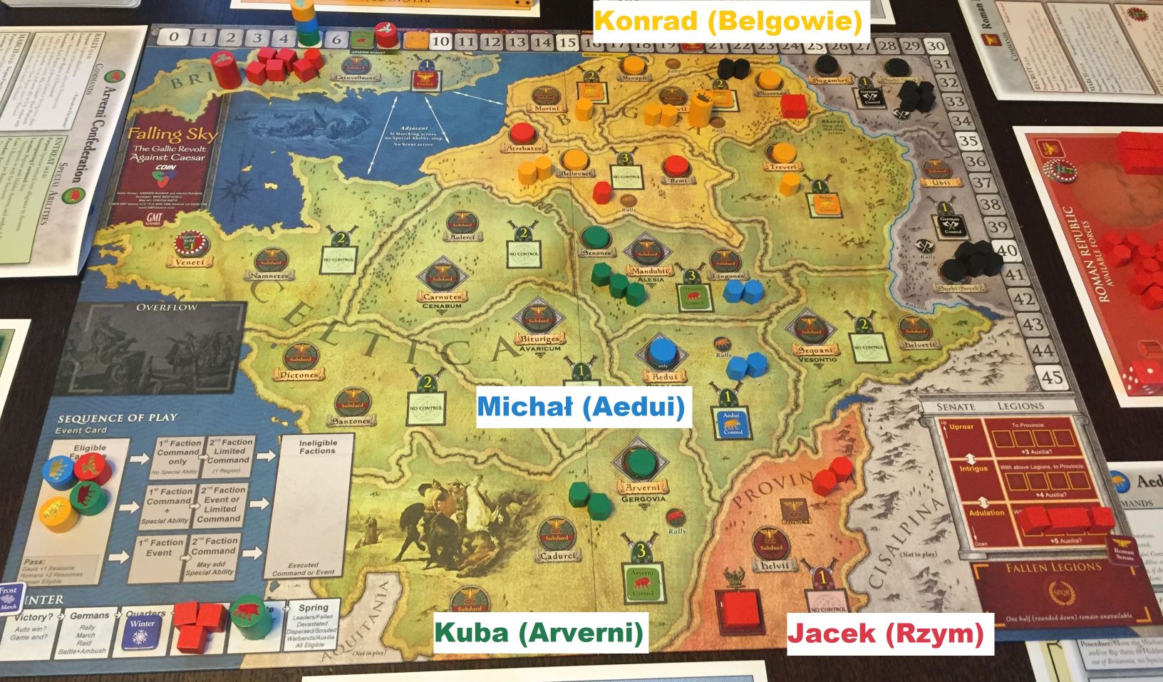 My first real play – 54 BC scenario – The Boardgames Chronicle