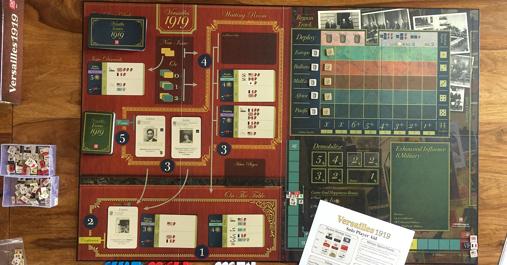 Versailles 1919 – first impressions – solo variant – The Boardgames ...