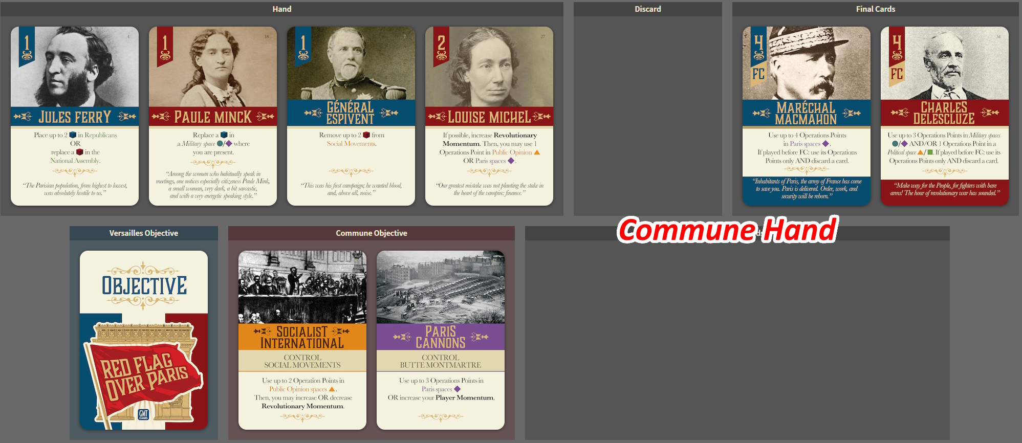 Red Flag Over Paris – playing via Rally the Troops – The Boardgames ...